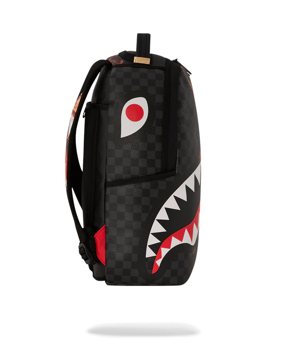 SPRAYGROUND SHARK FIRE CHECK DLXSV BACKPACK– Ballers Colombia